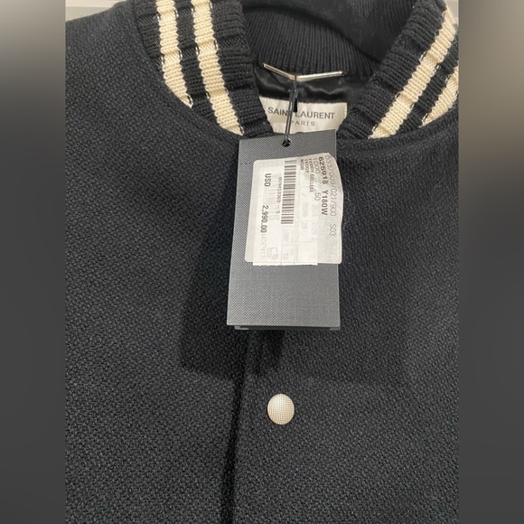 Saint Laurent | Jackets & Coats | Saint Laurent Teddy Jacket In Wool ...
